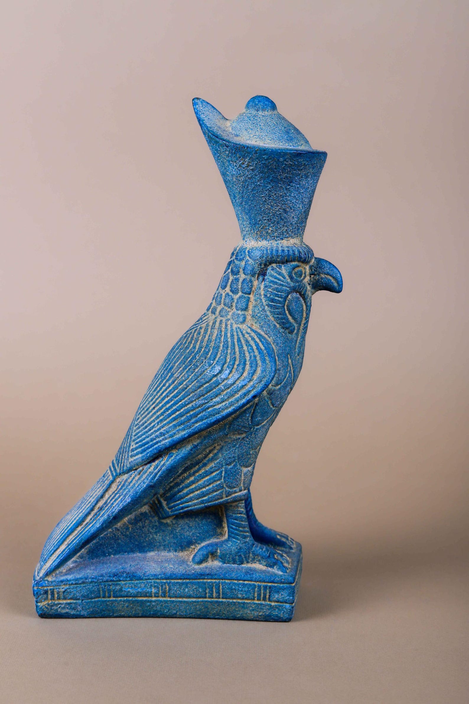 Handcrafted Falcon Horus God Stone Statue - Egyptian Decor - Etsy
