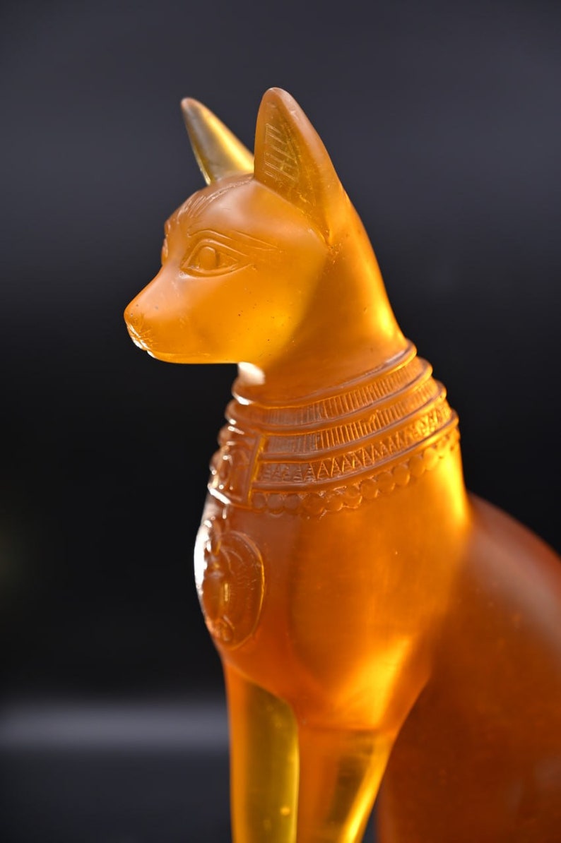 Pretty Bastet Statue the Antique Egypt Cat Goddess of Happiness ...
