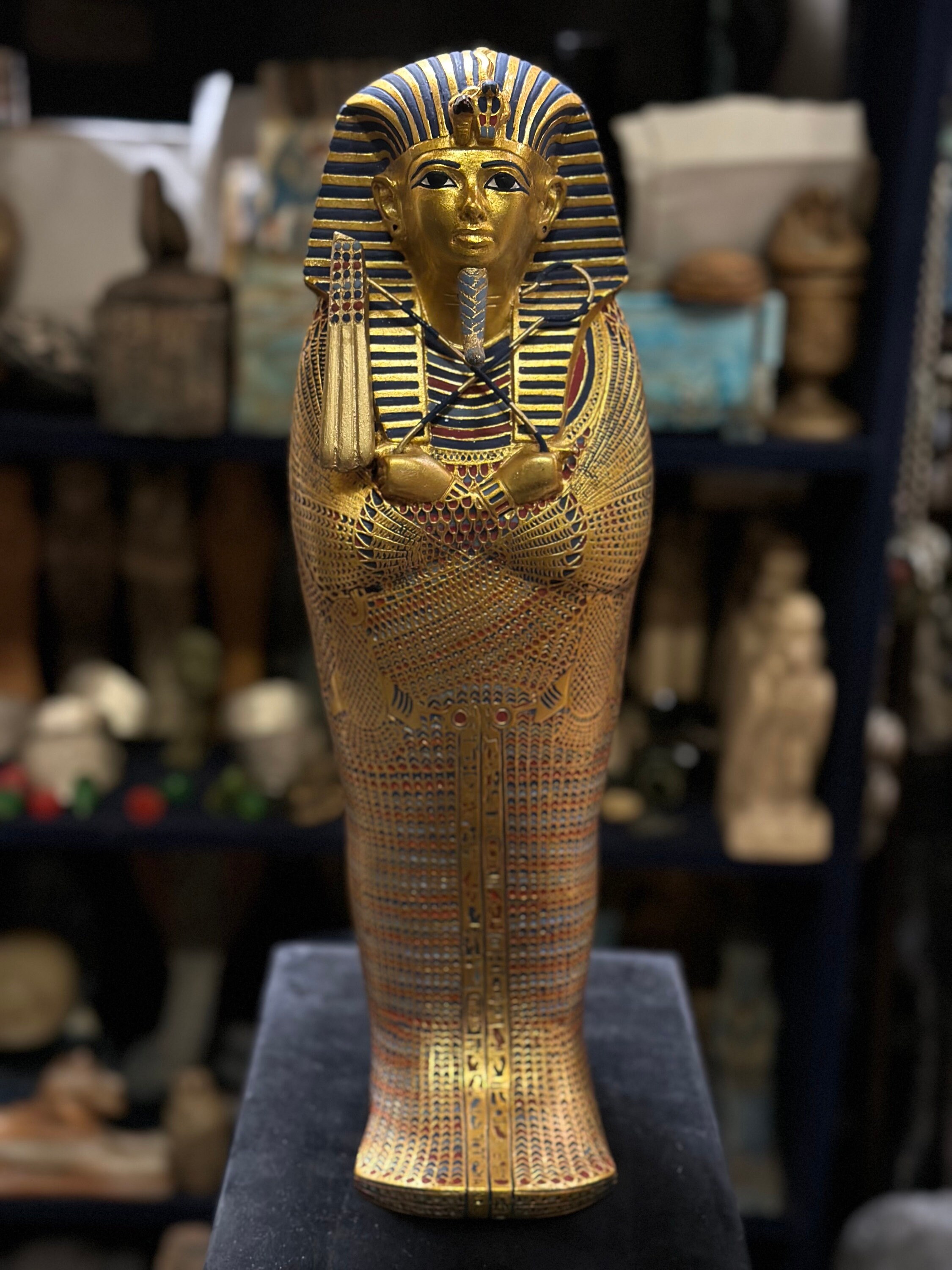 King Tutankhamun Sarcophagus-ancient Egyptian Antiques-handmade-unique ...