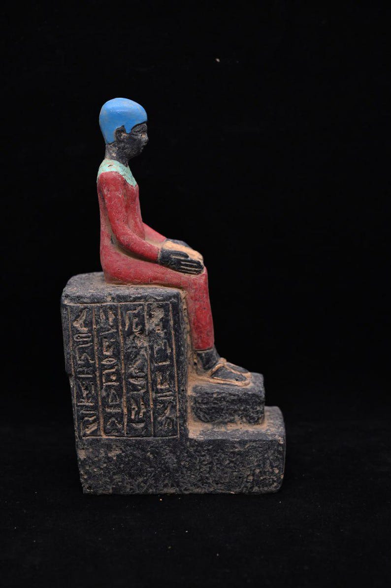 Rare Imhotep Statue - Ancient Egyptian Antiquity - Spiritual Home Decor ...