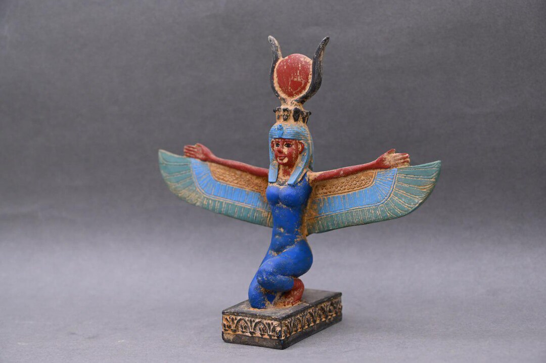Ancient Egyptian Statue of Isis | Pharaonic Stone Antique - Etsy