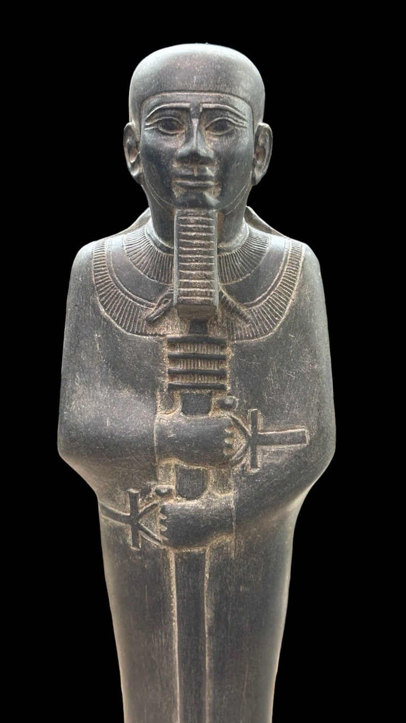 Ptah Statue: Ancient Egyptian God of Creation, Basalt Replica (37 CM ...