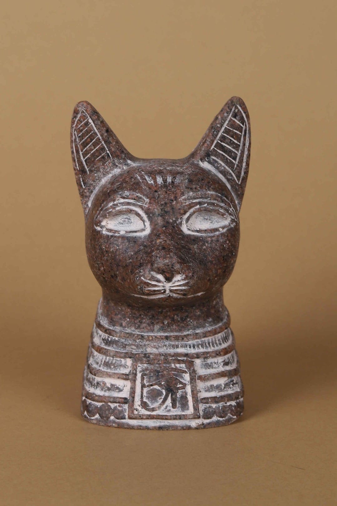 Ancient Egyptian Head Bastet God Stone Statue Rare Pharaonic B.C ...