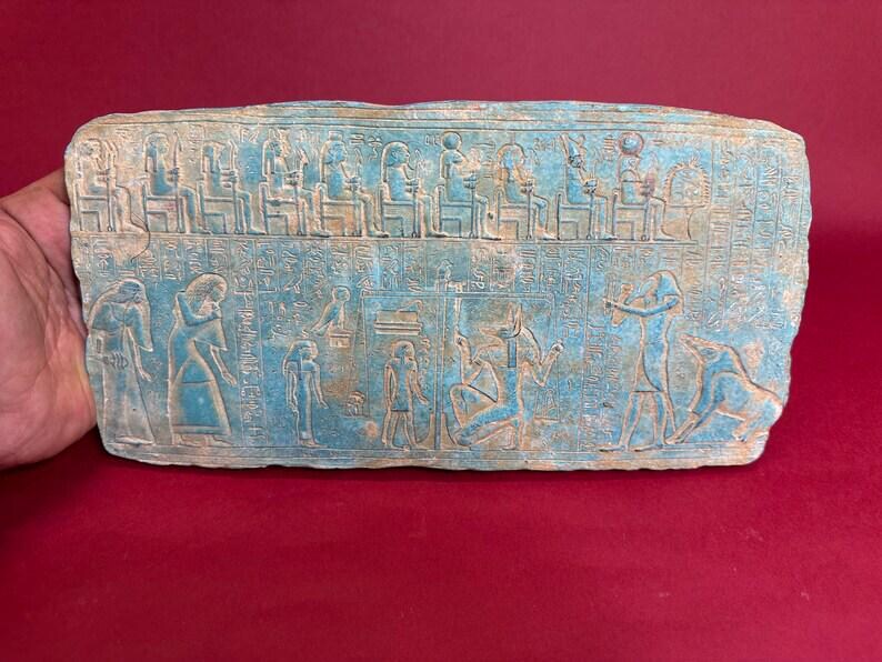 Unique Art, Egyptian Osiris Mural – Pharaonic Last Judgment Scene ...
