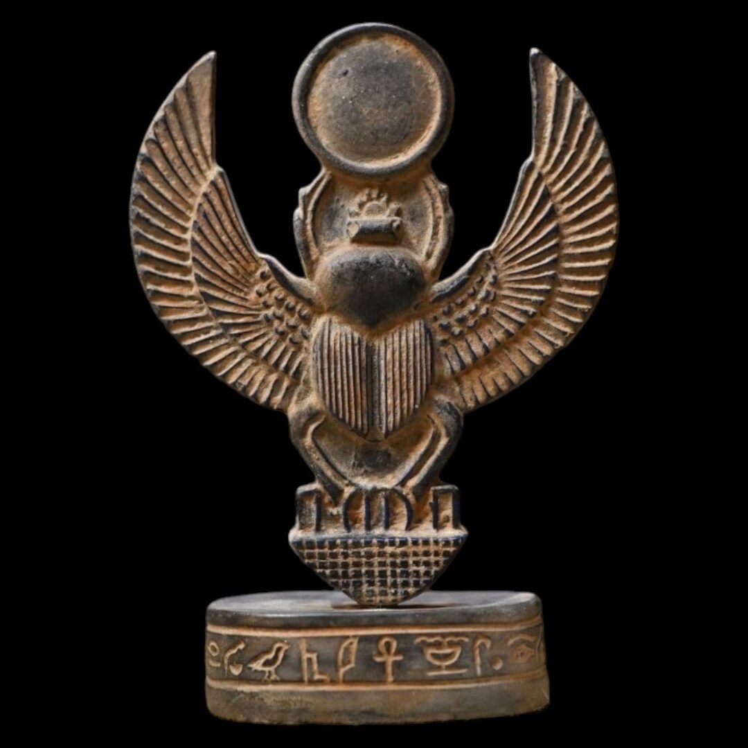 Beautiful Scarab Open Wings -symbol of Good Luck Egyptian Hand Made ...