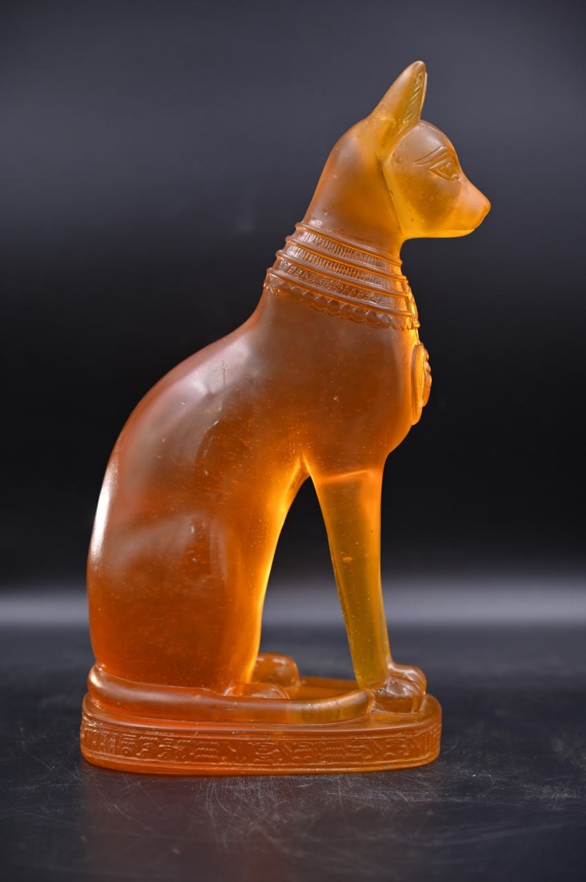 Pretty Bastet Statue the Antique Egypt Cat Goddess of Happiness ...