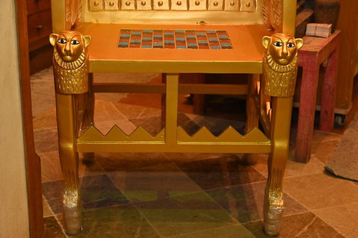 Treasure of King-amazing Golden Throne of Tutankhamun-replica-museum ...