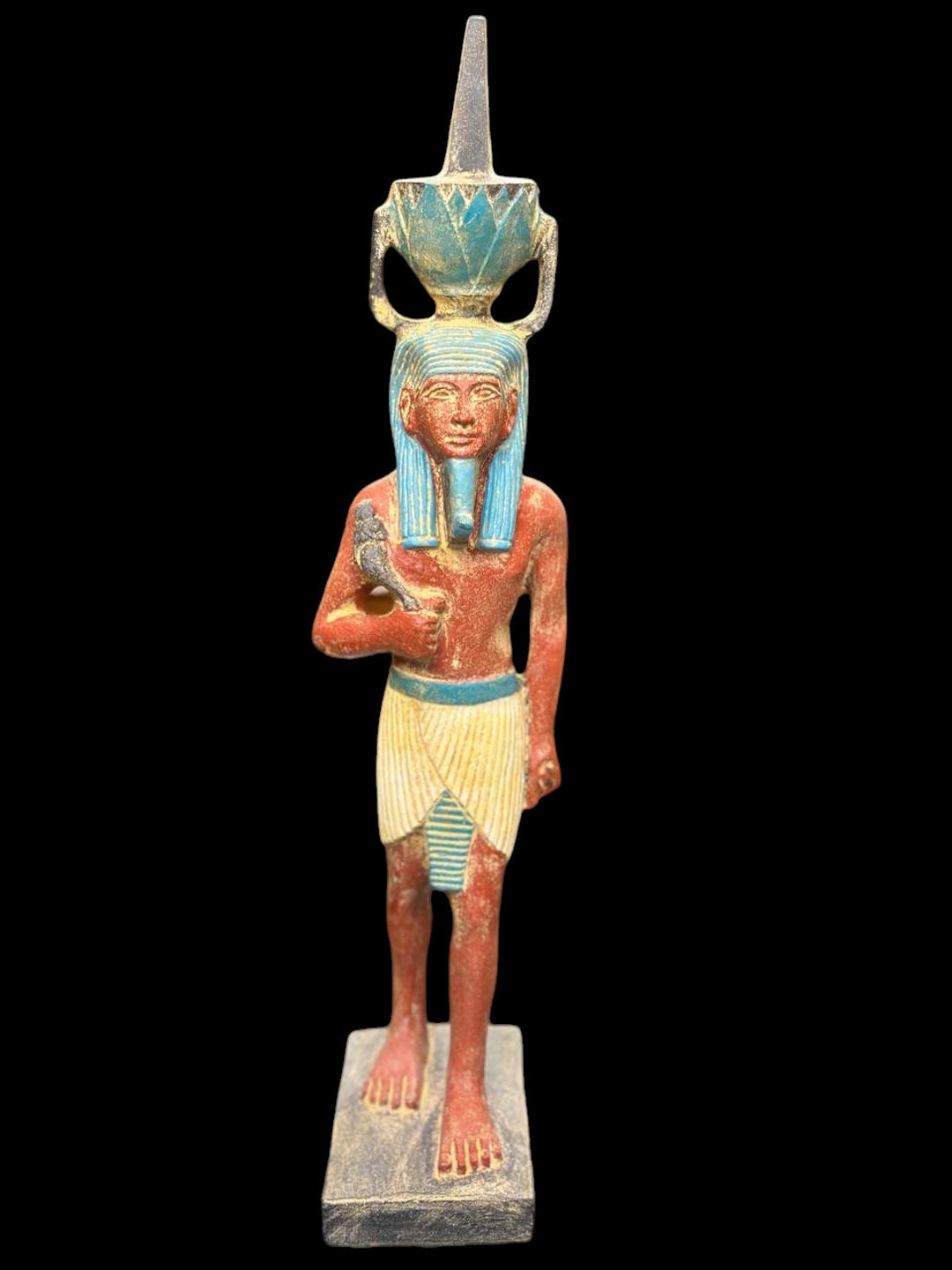 Pretty Nefertum Statue the Ancient Egyptian God Nefertem God of Healing ...
