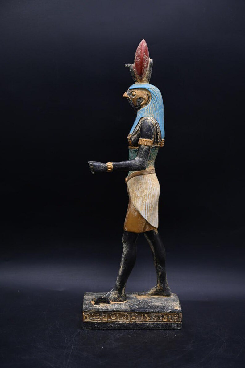 Ancient Egyptian Horus Statue: Hand-carved Stone Figurine - Etsy