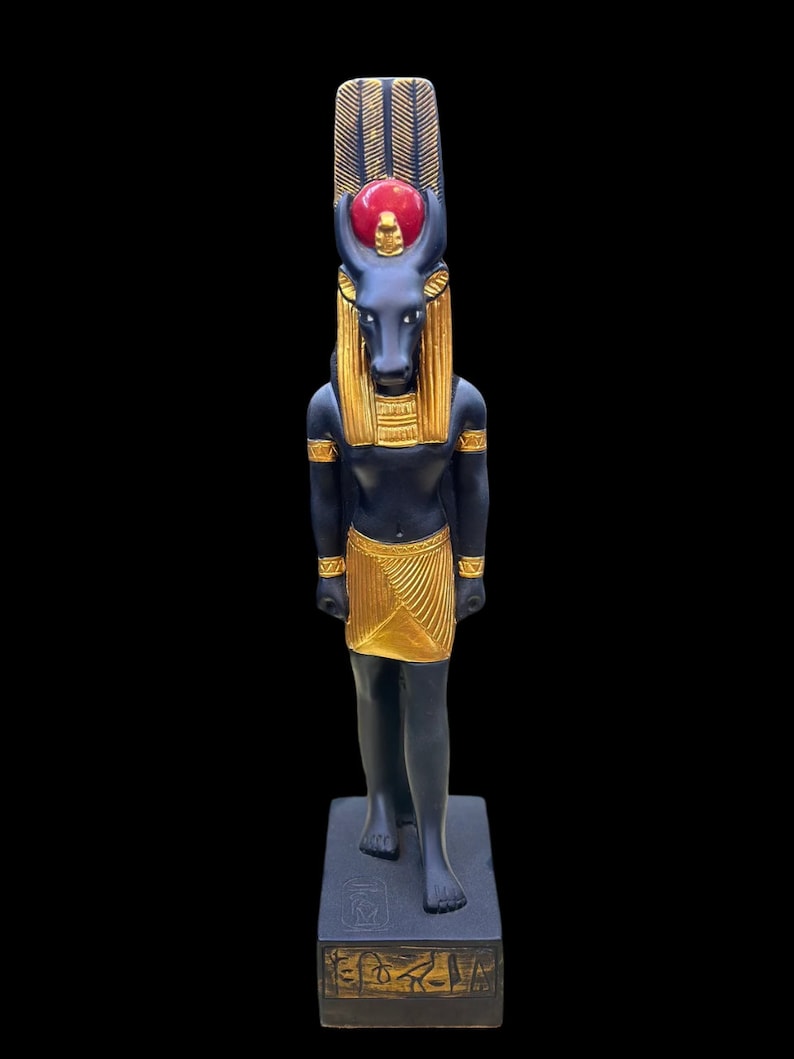 Handmade Montu Statue: Egyptian God of War Sculpture (33cm) - Etsy