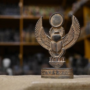 Beautiful Scarab Open Wings -symbol of Good Luck Egyptian Hand Made ...