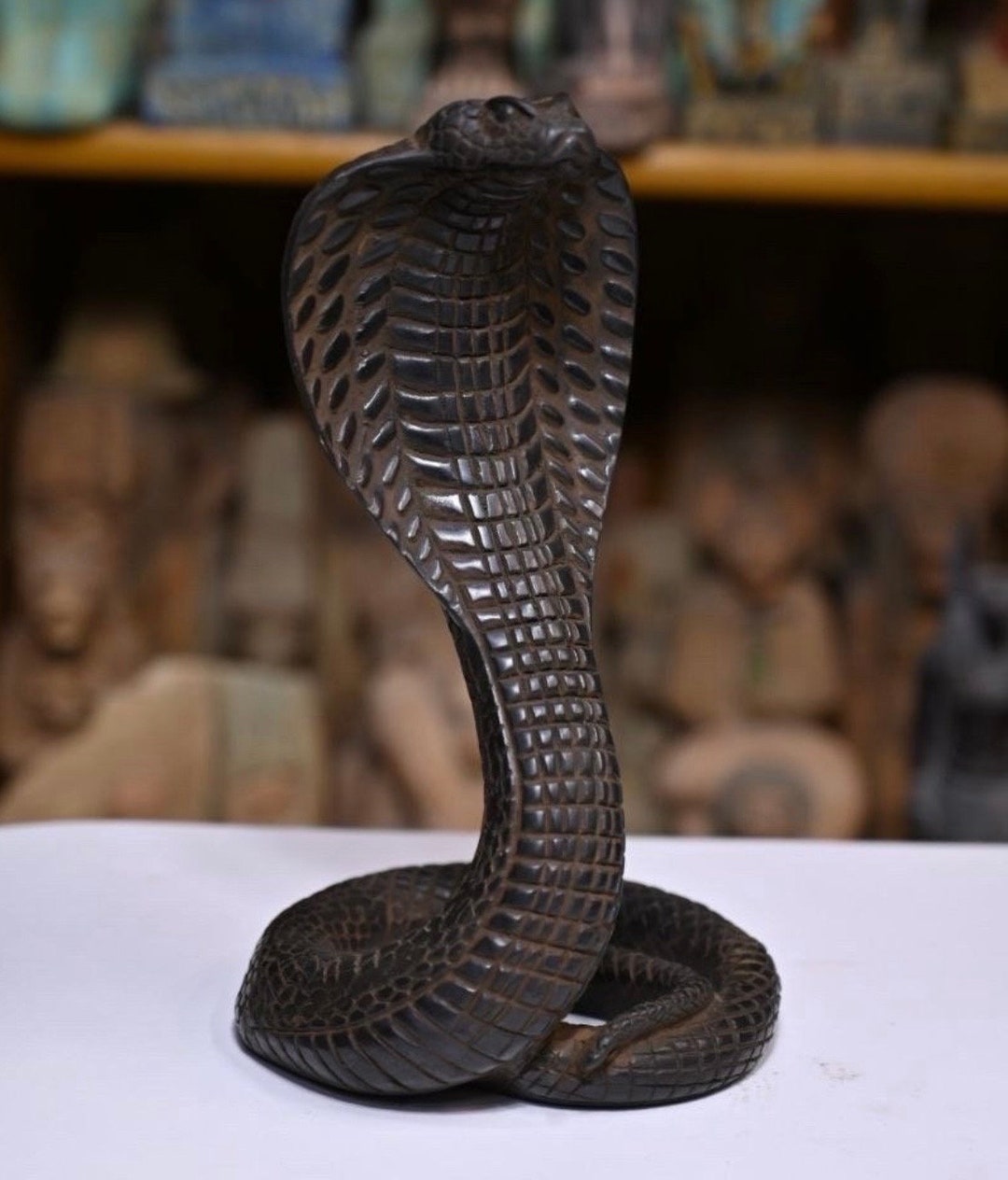 Uraeus-pretty Black /snake Cobra Statue,one of the Most Important ...