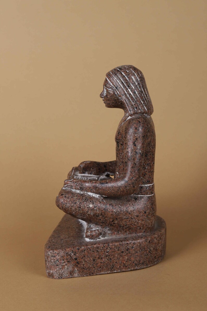 Ancient Egyptian Stone Scribe Statue: Pharaonic Antiquity - Etsy