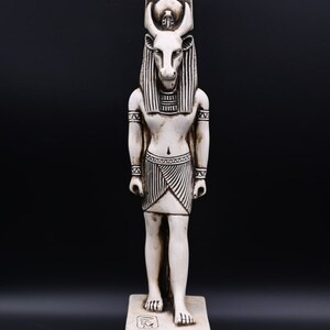 God Montu Statue: Egyptian Handmade Stone Replica - Etsy