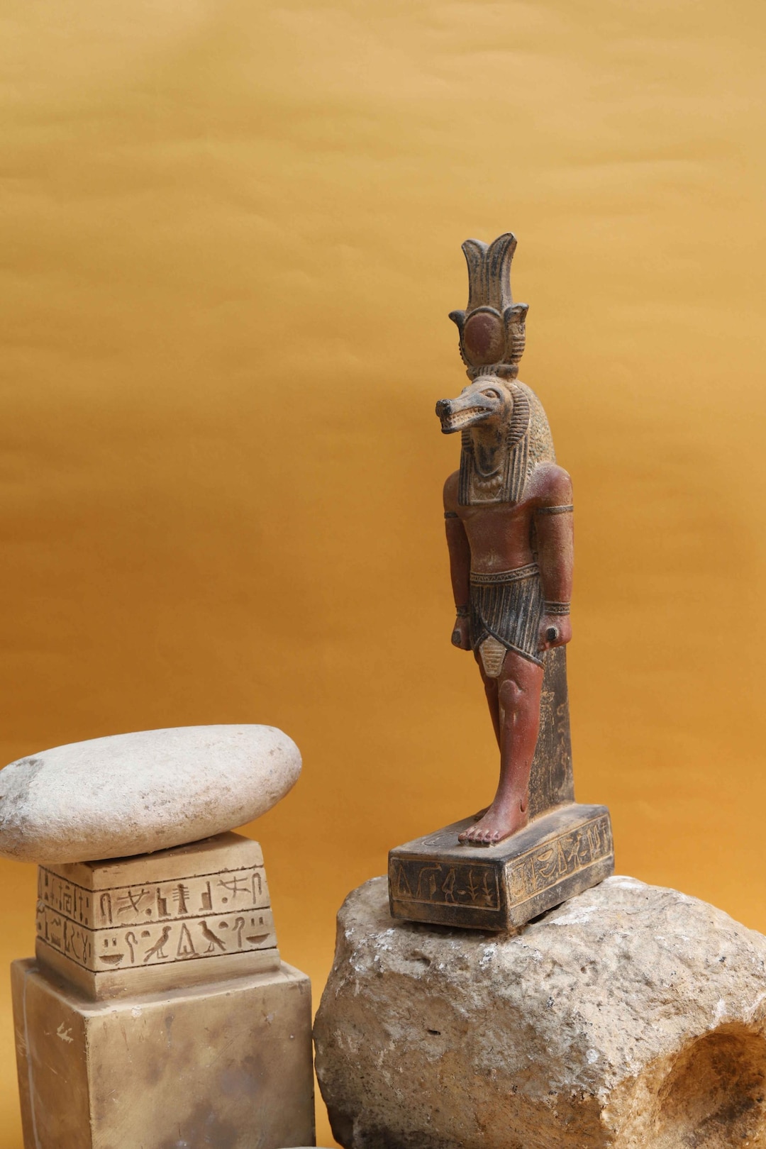 Sobek God Rare Antique Ancient Egyptian Antiquities Stone Statue ...