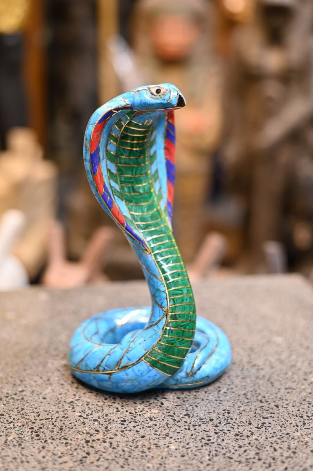 Unique Uraeus Cobra Snake Statue,one of the Most Important Protection ...