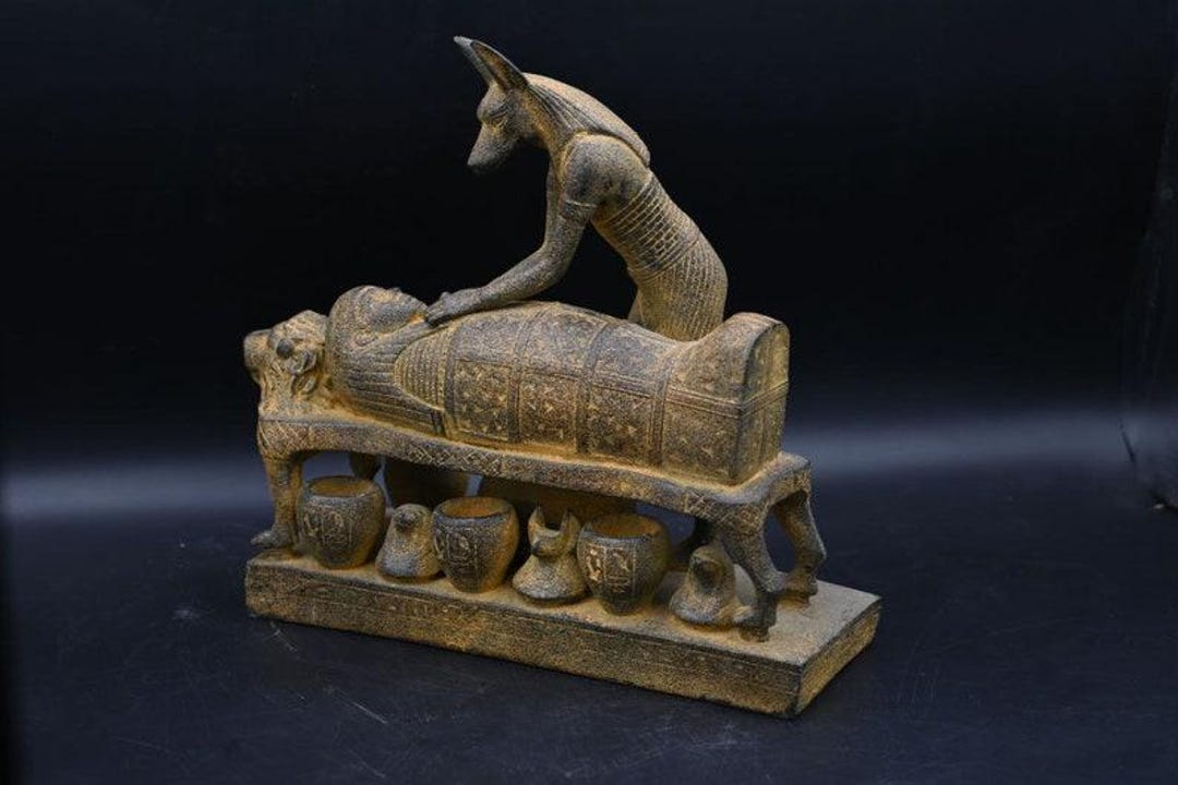 God of Mummification Sculpture: Egyptian Anubis Statue - Etsy