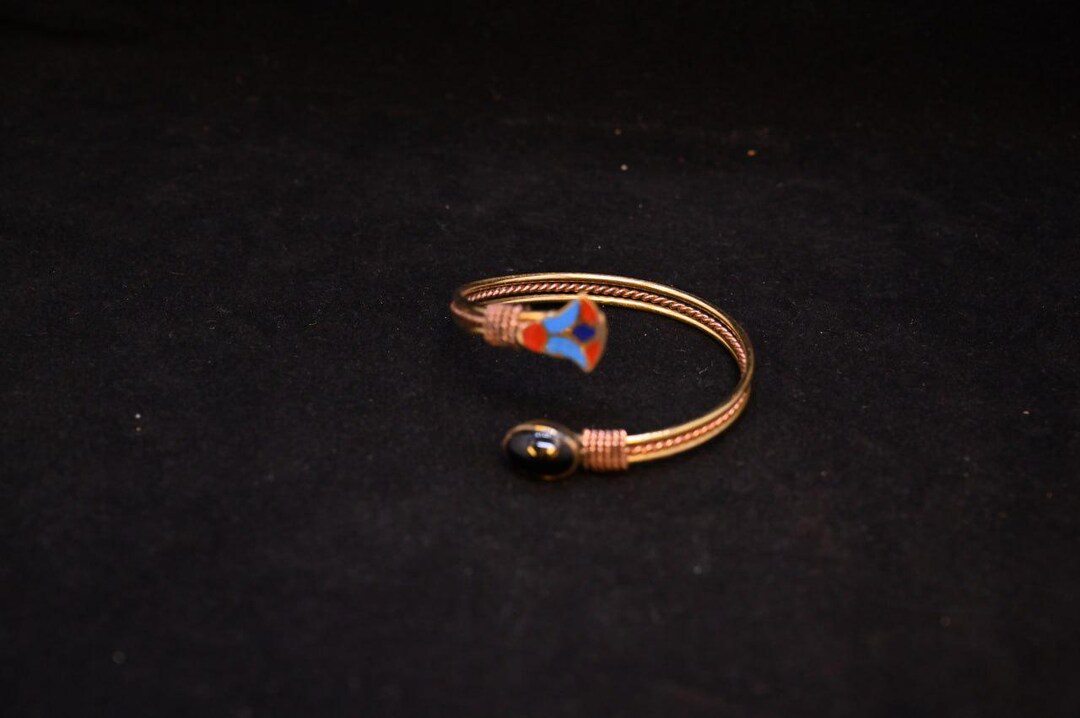 Ancient Egyptian Antiquities Lotus Bracelet – Rare Pharaonic Stone ...