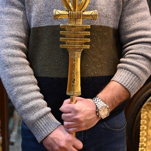 Egyptian Ankh Scepter: Key of Life, Strength Symbol - Etsy