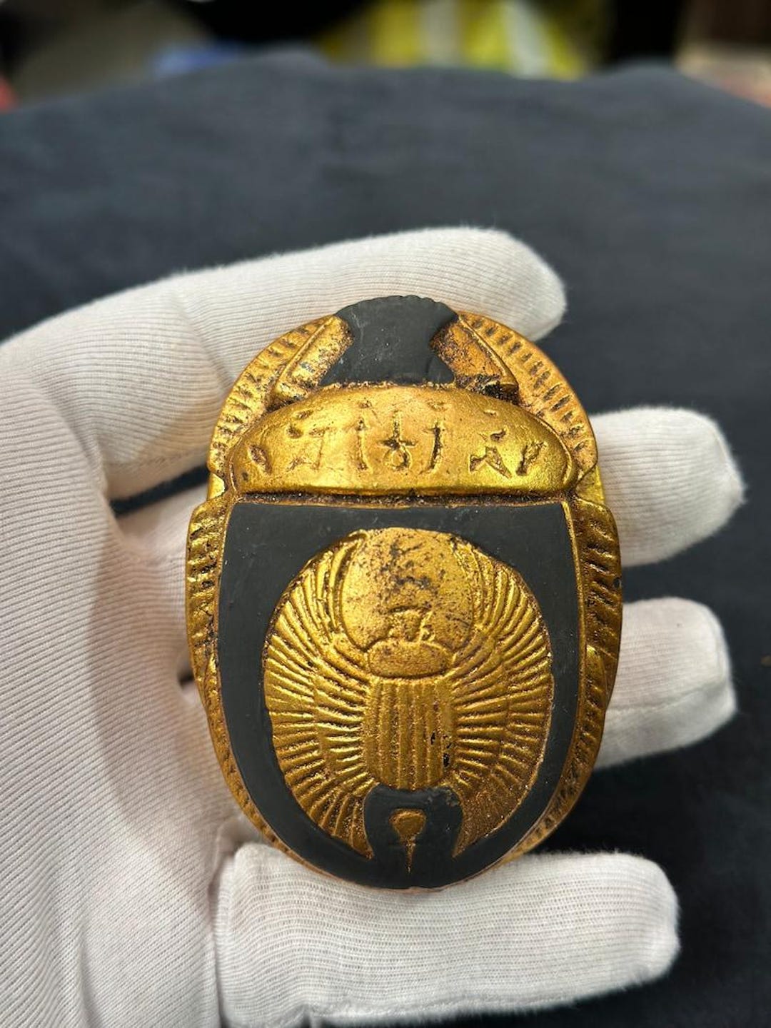 Golden Scarab Statue: Ancient Egyptian Stone Sculpture B.C. Artifact - Etsy