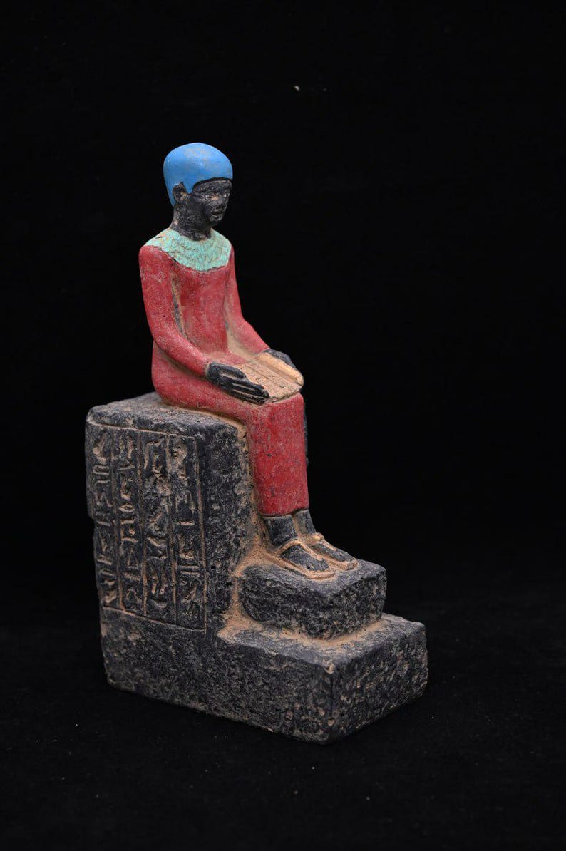 Rare Imhotep Statue - Ancient Egyptian Antiquity - Spiritual Home Decor - Etsy