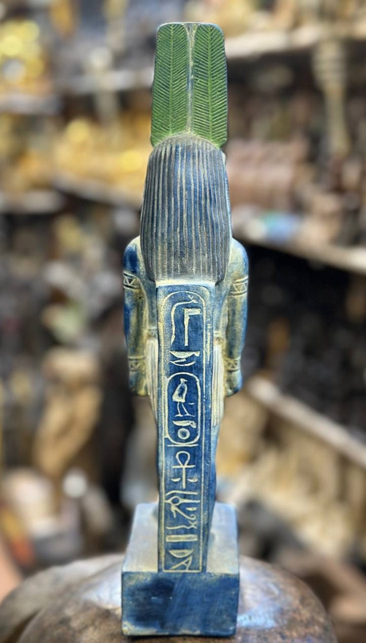 Blue Montu Statue: Egyptian God of War Sculpture - Etsy