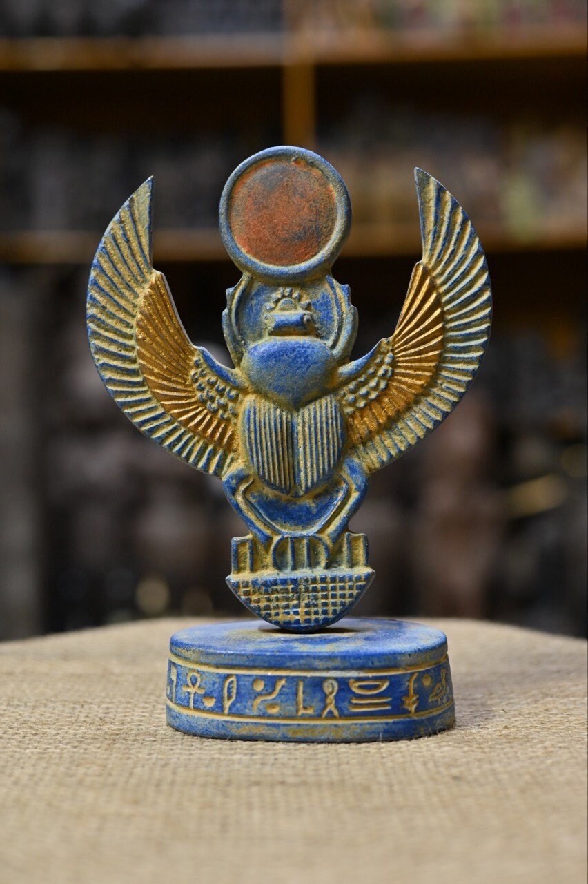Beautiful Scarab Open Wings symbol of Good Luck Egyptian Hand Made ...
