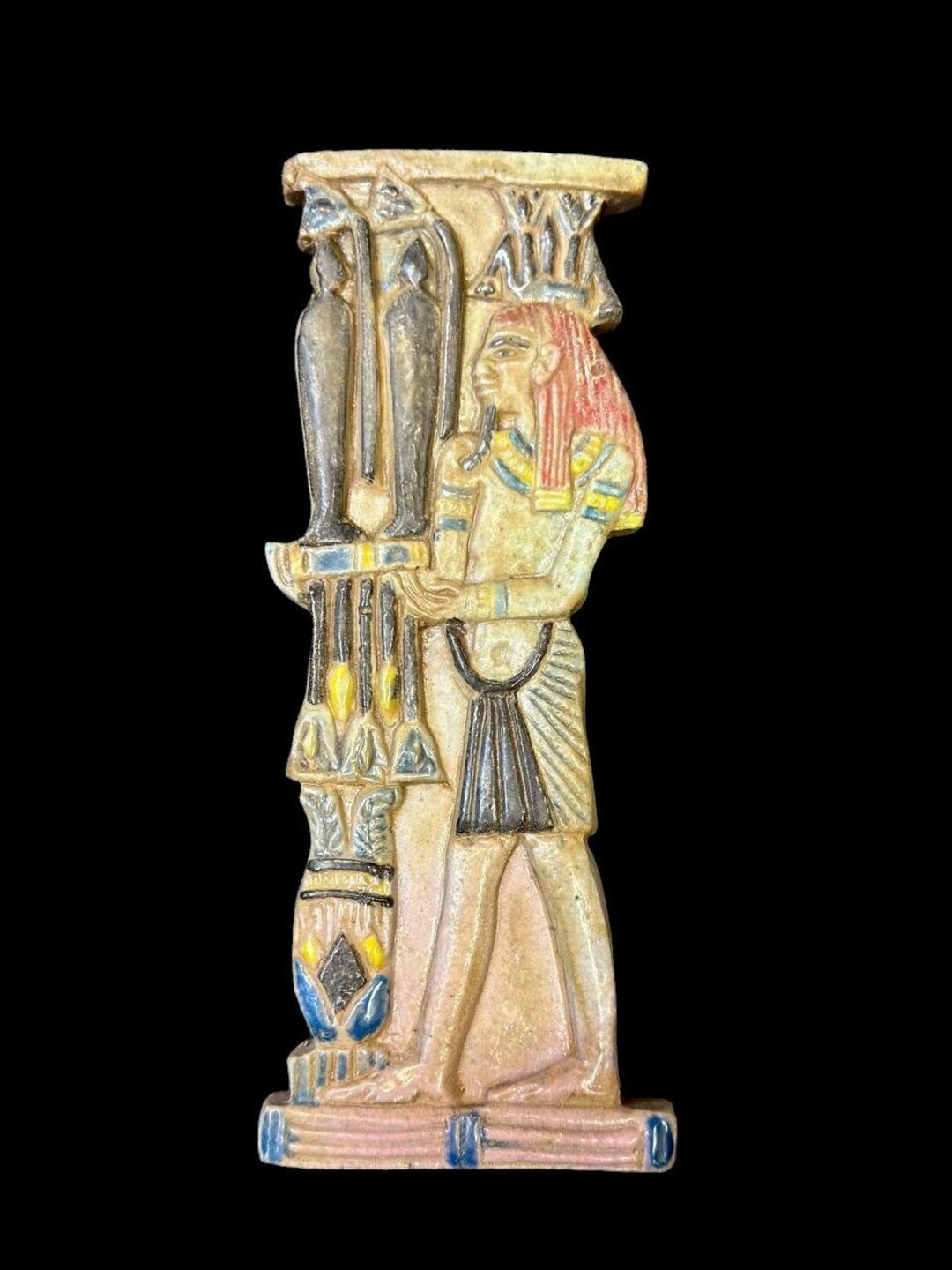 God Shu -egyptian Antique-egyptian Made - Handmade Statue-mythology - Etsy
