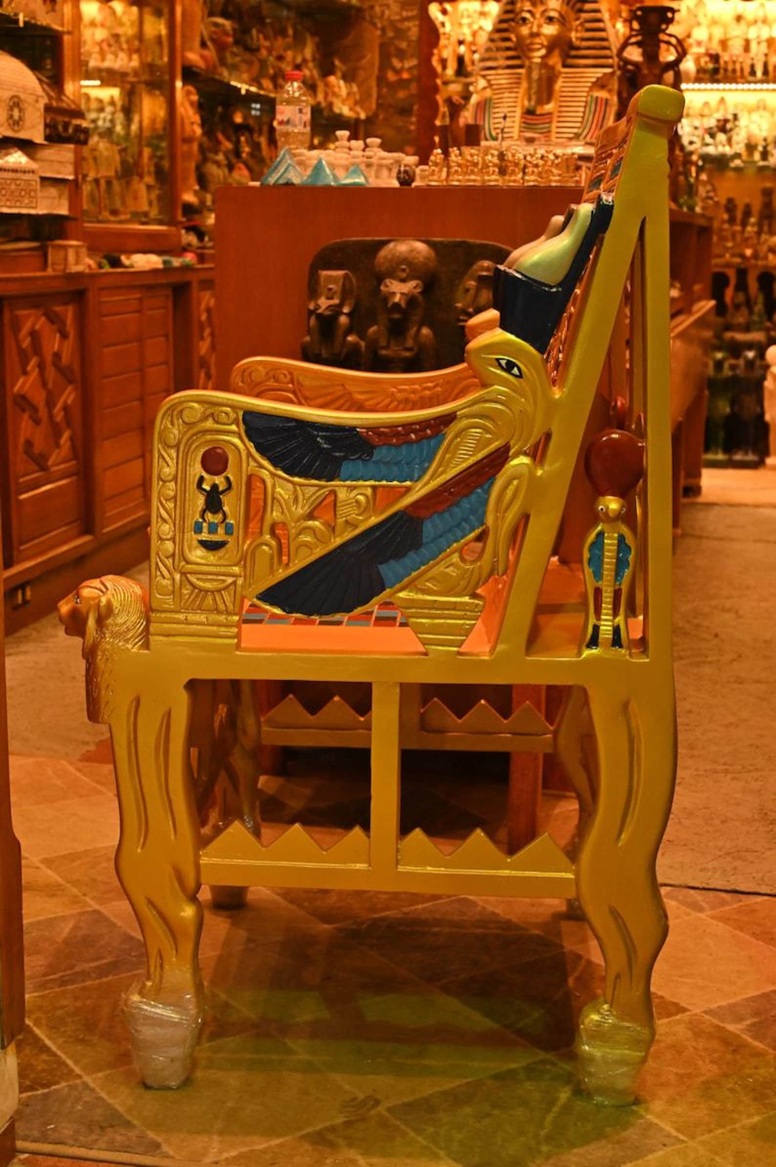 Treasure of King-amazing Golden Throne of Tutankhamun-replica-museum ...