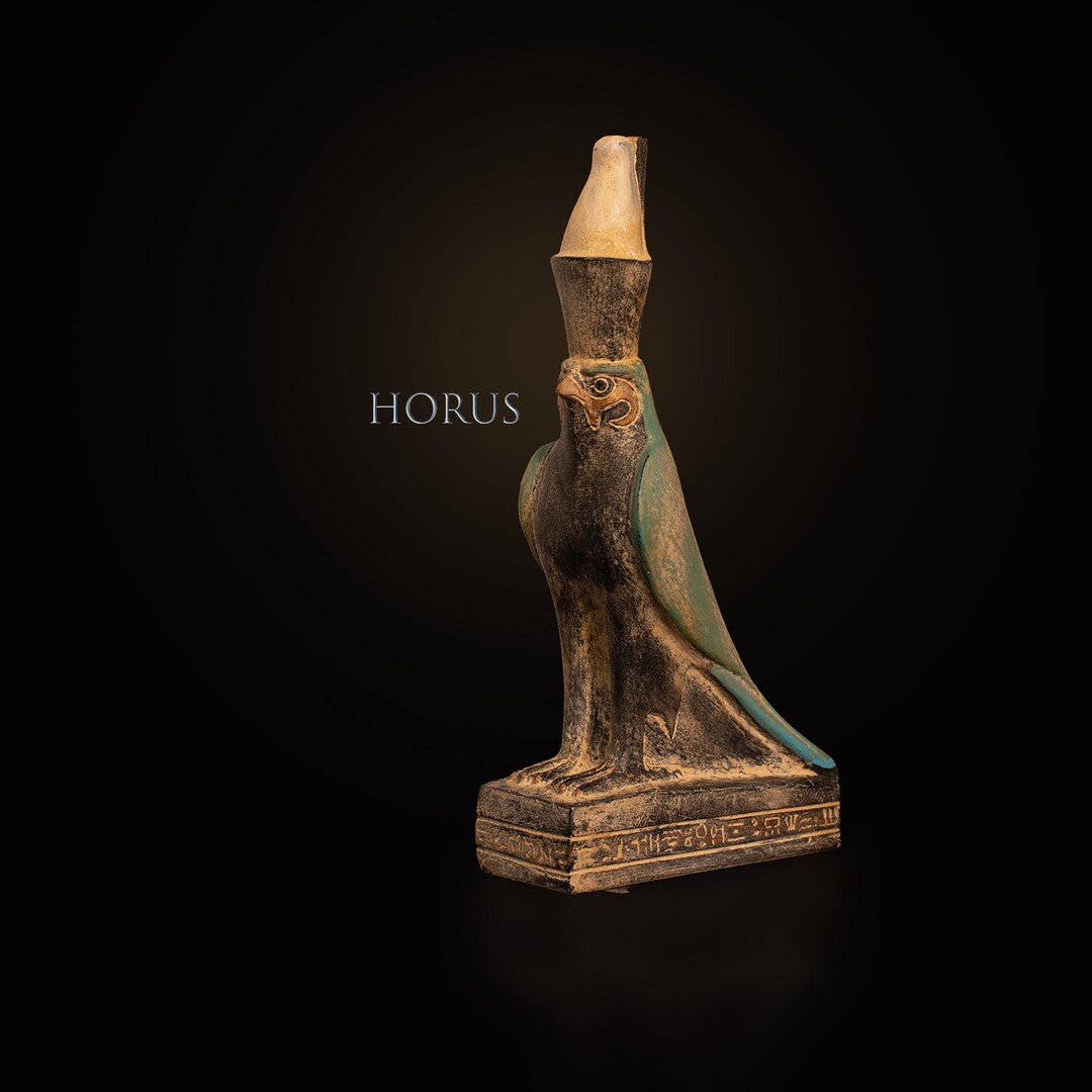 Ancient Egyptian Horus Statue: Rare Agate Stone Pharaonic Figurine - Etsy