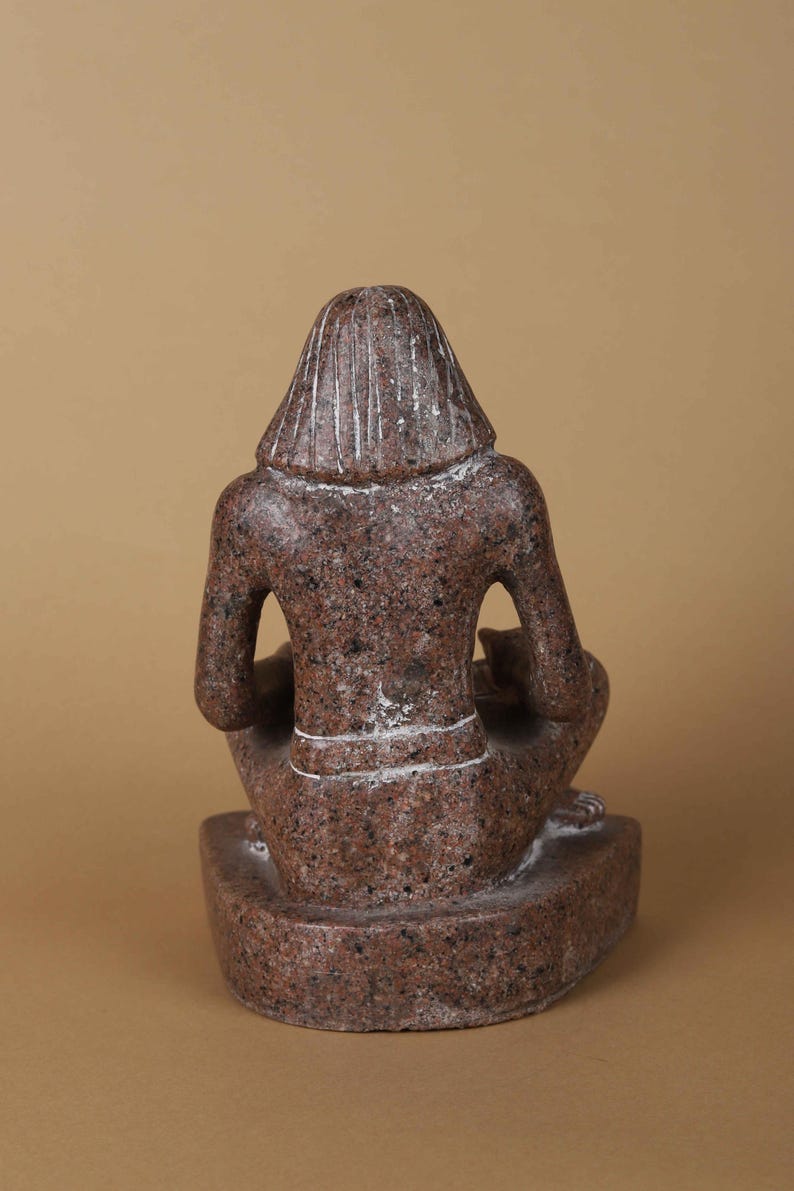 Ancient Egyptian Stone Scribe Statue: Pharaonic Antiquity - Etsy