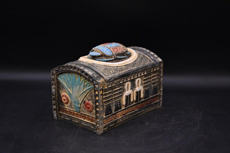 Egyptian Scarab Box | Ancient Antiquities Decor - Etsy