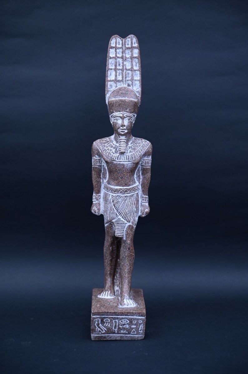 Vintage Amun Ra Statue Ancient Egyptian Mythology Gods Diety Hand Made ...