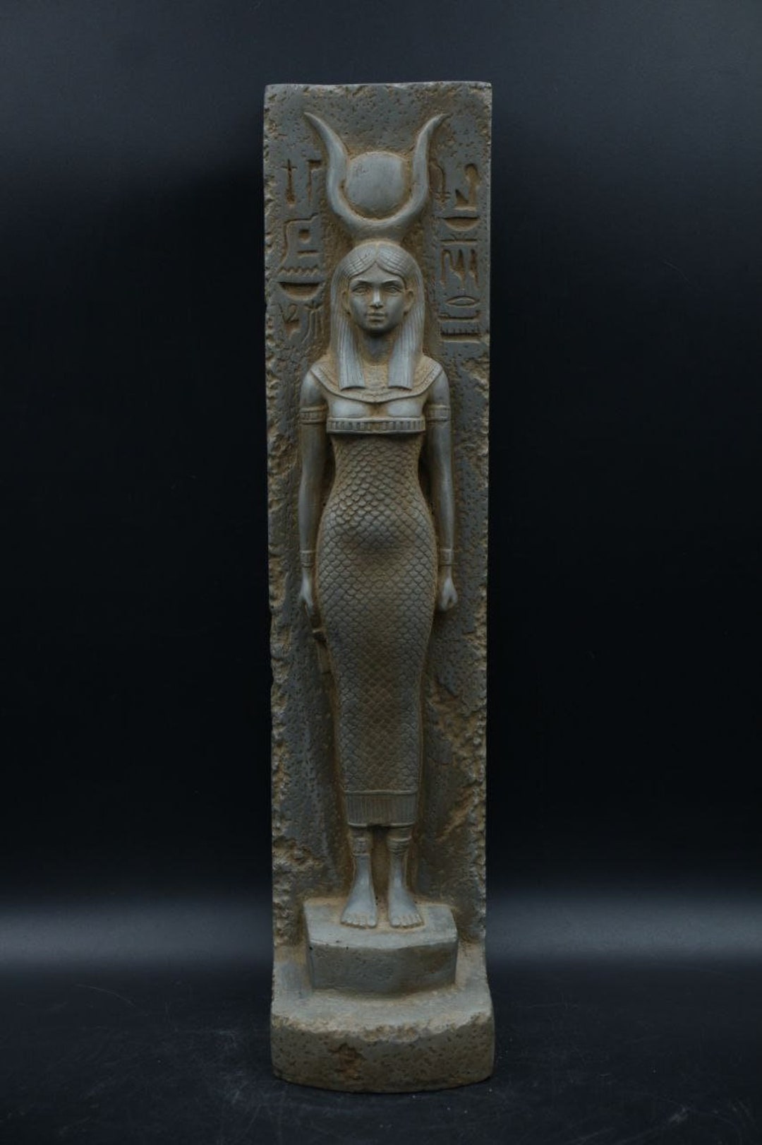 Stone Isis Statue | Egyptian Goddess Replica - Etsy