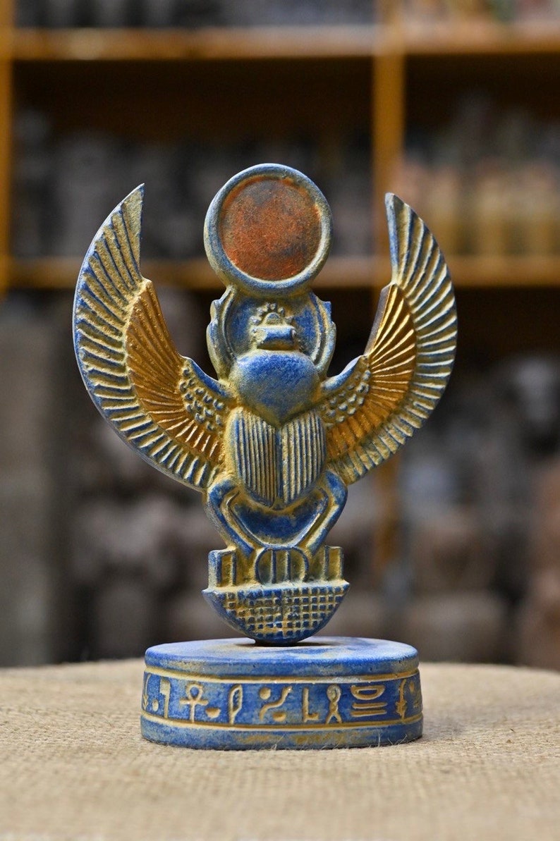 Beautiful Scarab Open Wings symbol of Good Luck Egyptian Hand Made ...