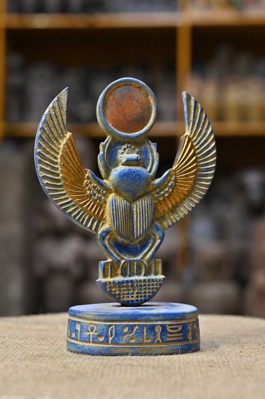 Beautiful Scarab Open Wings symbol of Good Luck Egyptian Hand Made ...