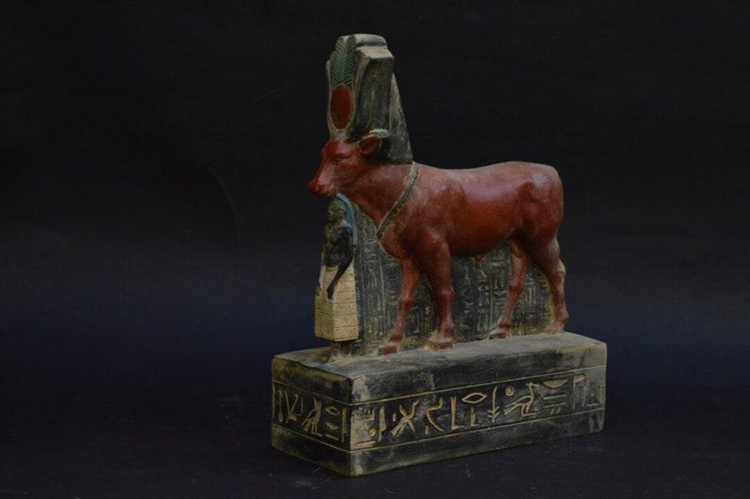 Hathor - an Egyptian Statue of the Goddess Hathor in the Form of a Cow ...