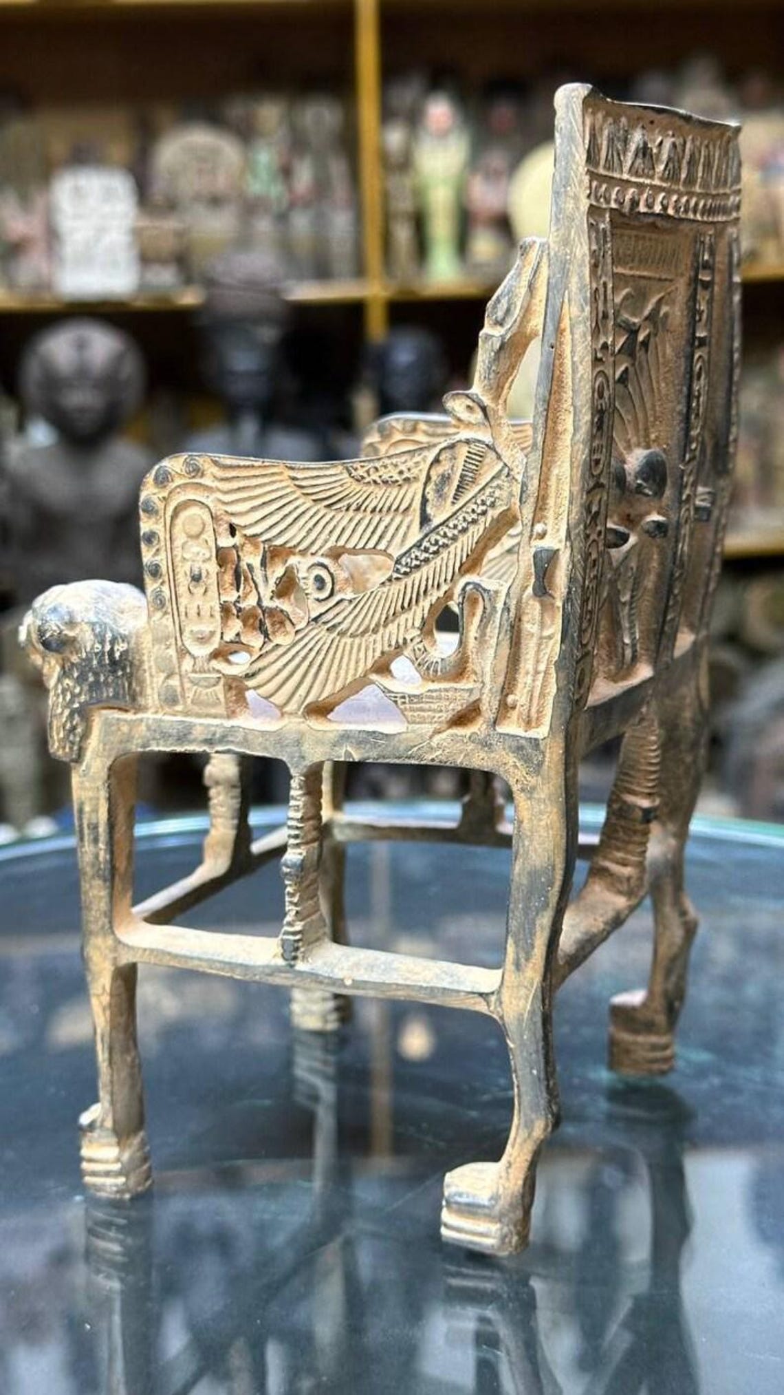 Egyptian Handmade, Throne of King Tutankhamun, Made in Egypt - Etsy Canada