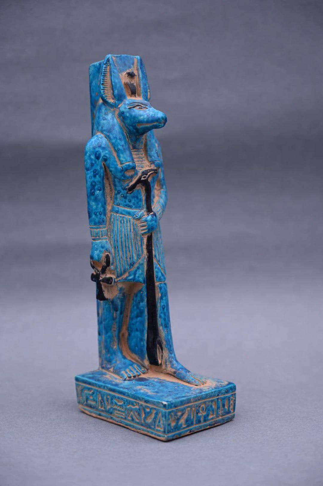 Anubis Stone Statue Ancient Egyptian God of the Afterlife Handcrafted ...