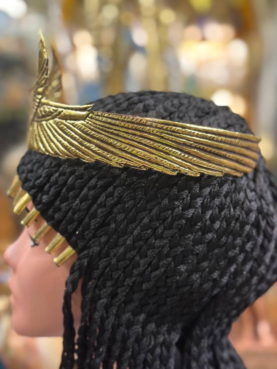 Gold Leaf Egyptian Isis Crown, Antiquities Ornament - Etsy