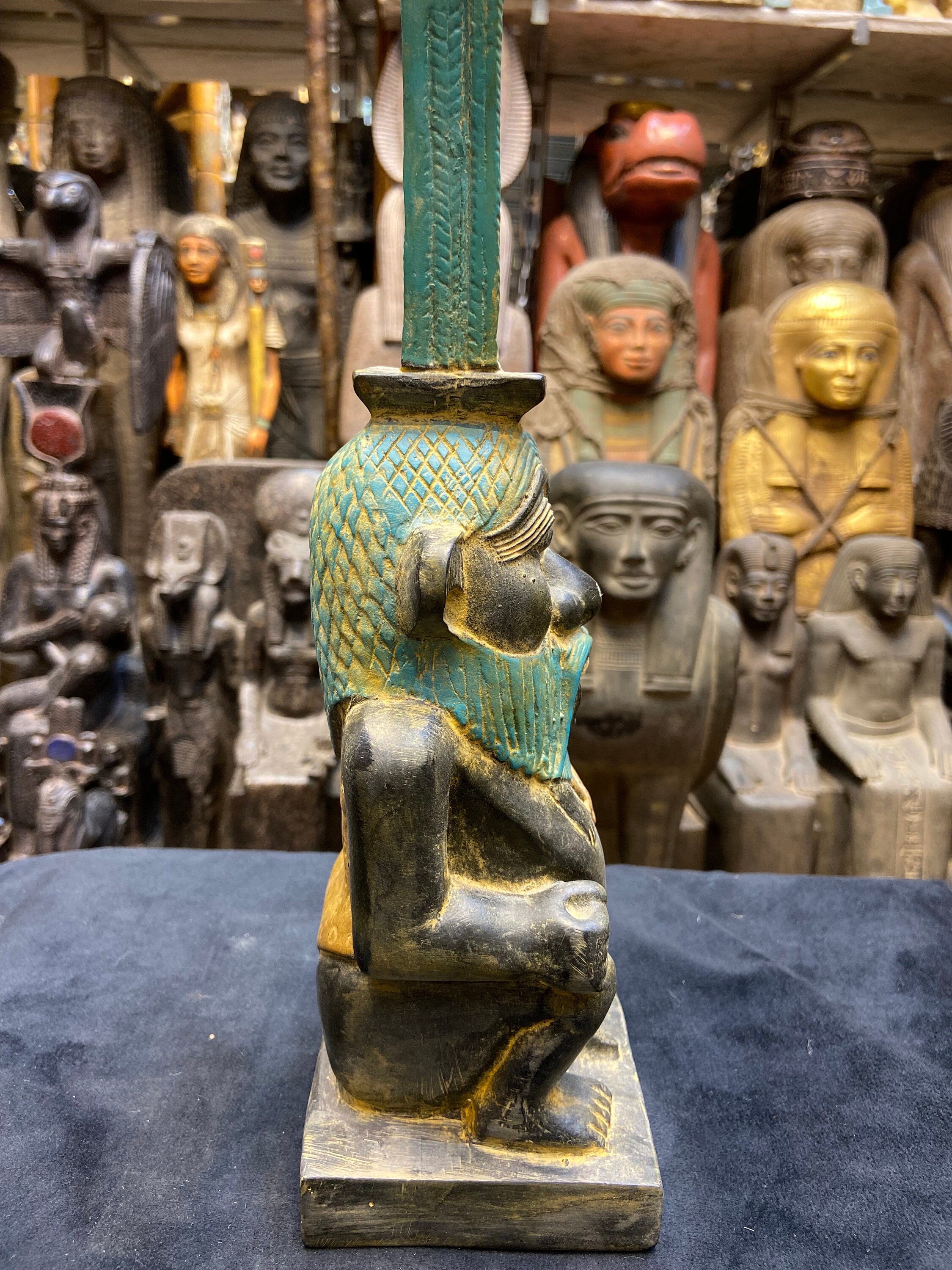 Bes -amazing Statue the Egyptian God of Fun Pleasure in Ancient Egypt ...