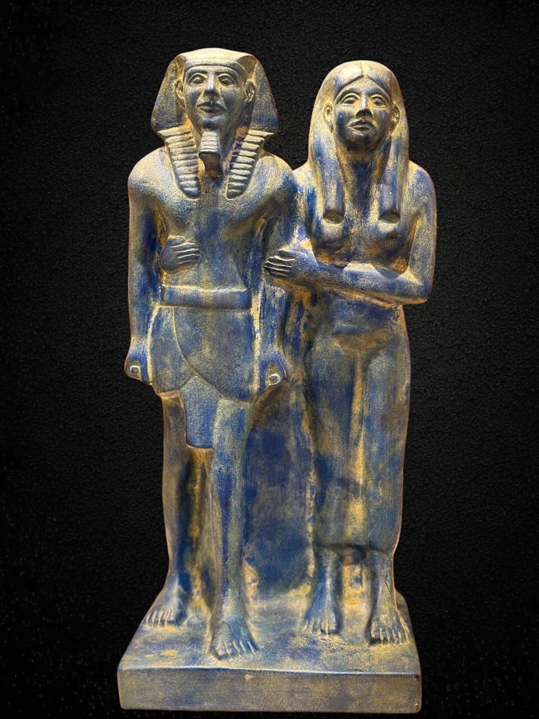 Menkaure Great Statue for the Egyptian King With His Wife Replica ...