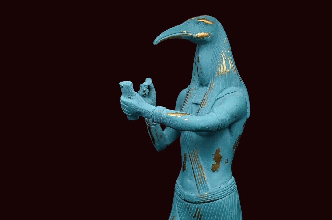 Pretty Statue of Thoth God of Magic,writing,literature-science - Etsy ...