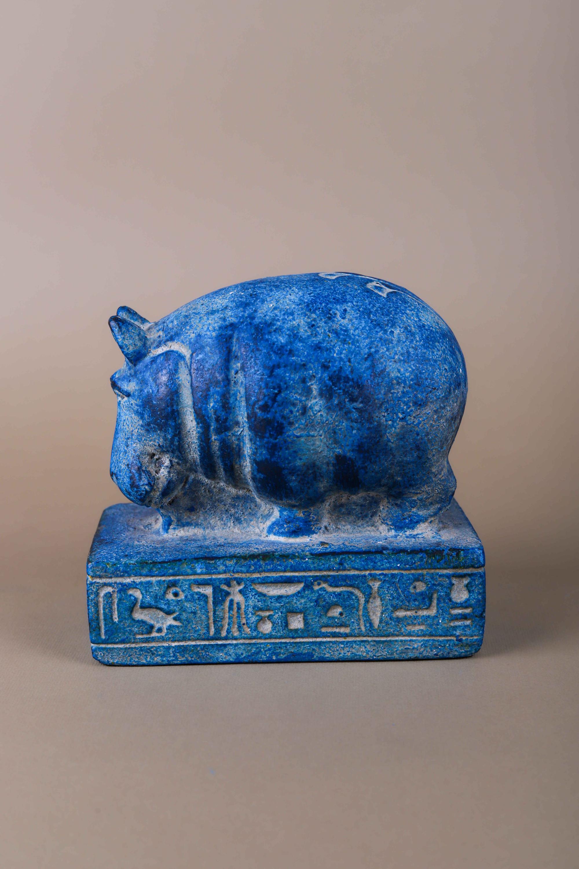 Ancient Egyptian Hippo God Stone Statue - Pharaonic Decor - Etsy