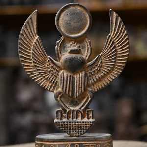Beautiful Scarab Open Wings -symbol of Good Luck Egyptian Hand Made ...