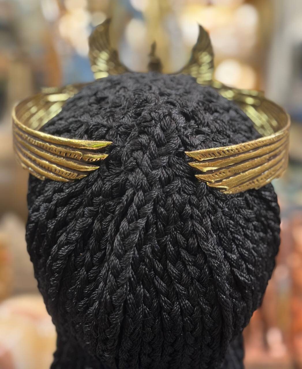 Gold Leaf Egyptian Isis Crown, Antiquities Ornament - Etsy