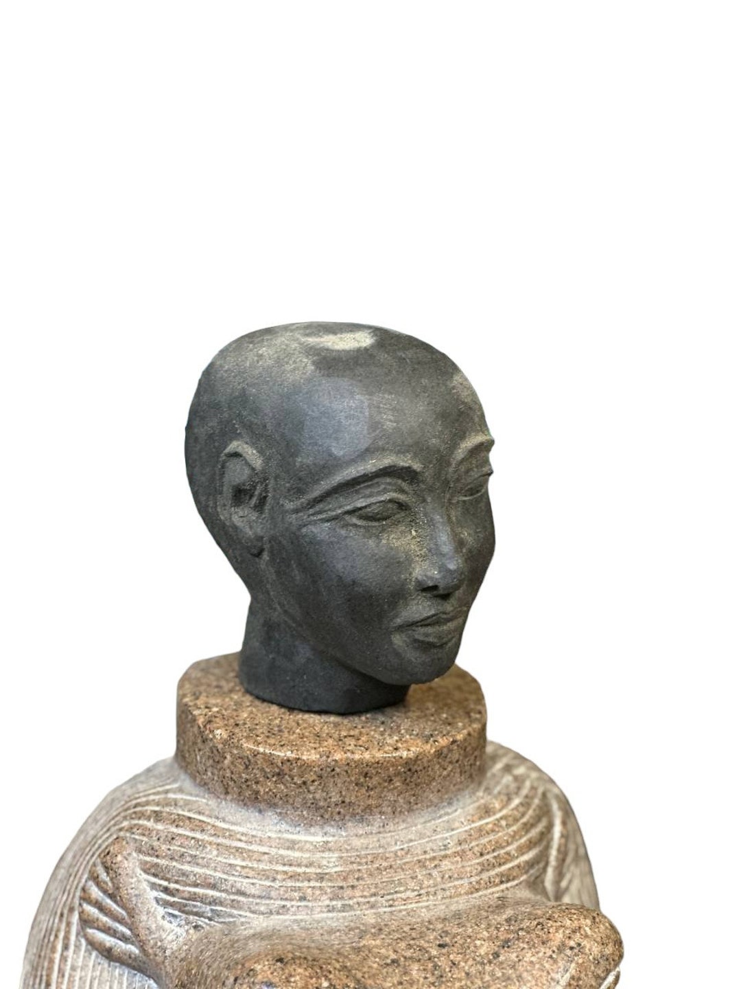 Basalt Egyptian Priest Statue: Ancient Replica - Etsy