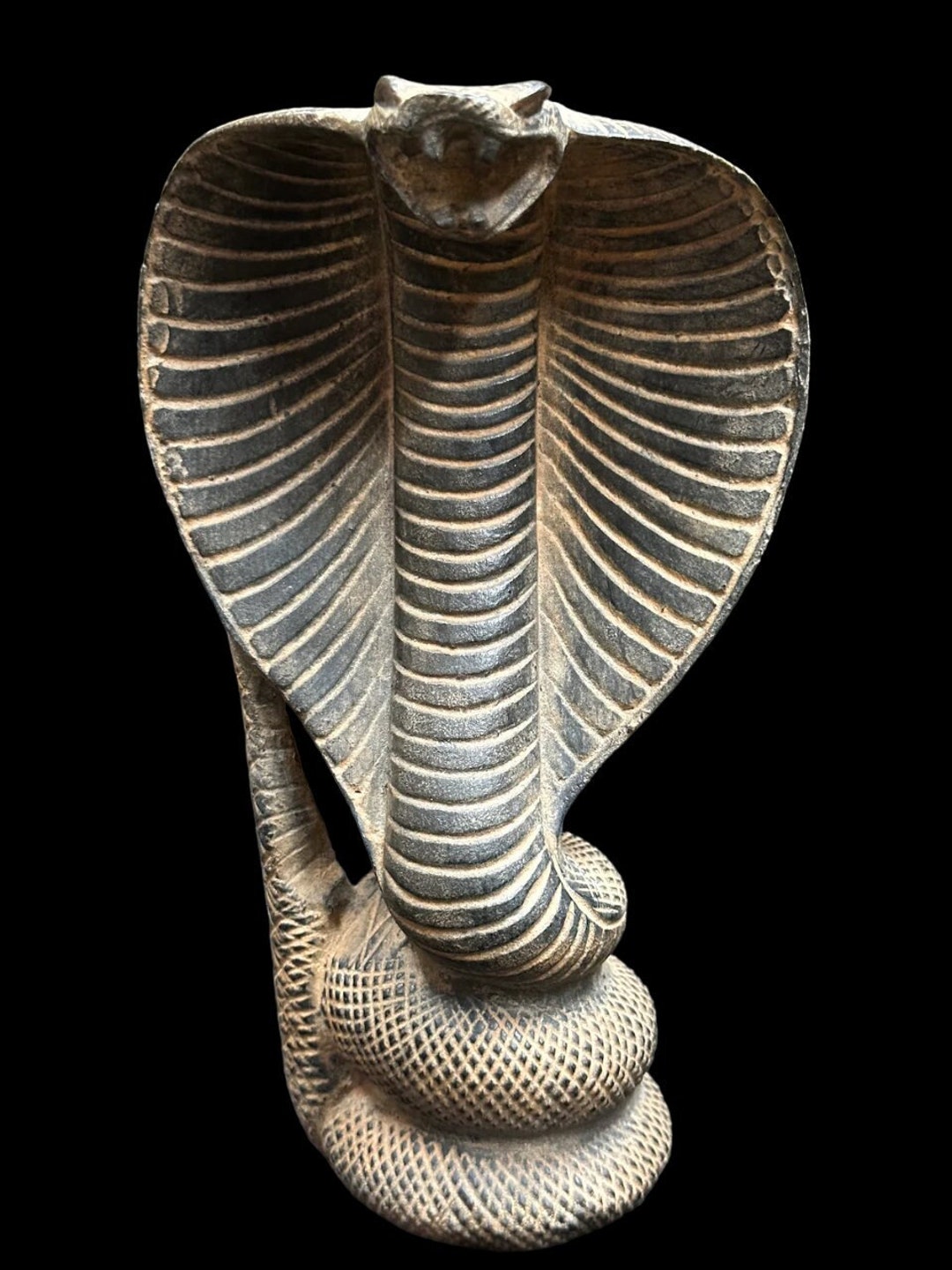 Egyptian Cobra Statue: Handmade Uraeus Serpent Sculpture - Etsy