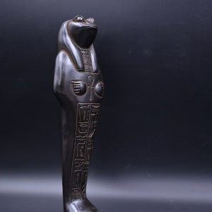 Heqet Statue: Basalt Stone Egyptian Frog Goddess Replica - Etsy