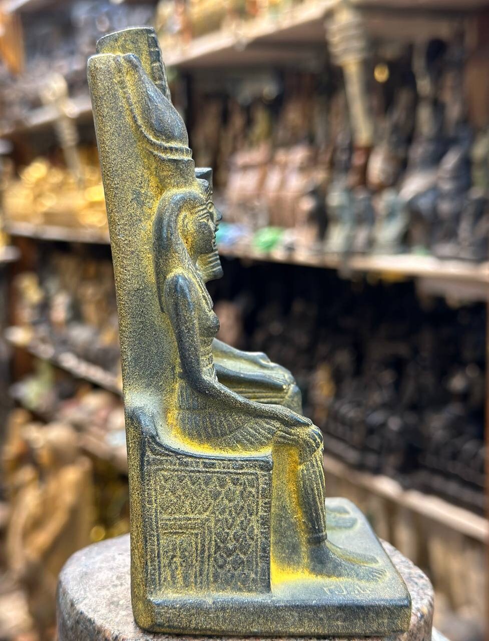 Amun RA, Amun Ra and His Wife Mut Statue, Ancient Egyptian God Amun Re ...